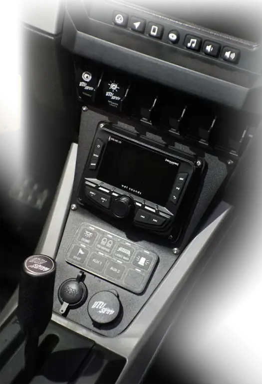 UTV STEREO HEADUNIT MOUNT KIT - SIDE XSIDE AUDIO